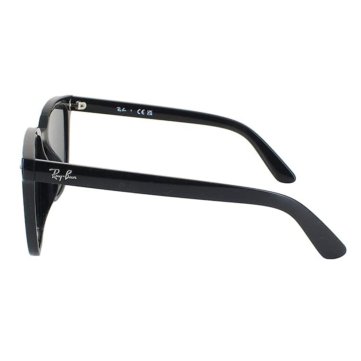 Ray-Ban RB4401D Square Sunglasses, Black/Dark Grey, 57 mm