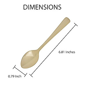 Fino Demi Spoon Set, Gold Plated Stainless Steel, Made in Japan, Set of 4