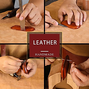 Yonmcfn Key fob Cover Genuine Leather with Keychain,Leather Key Case Protector,fit 5 Buttons Smart Remote Key(Pink)