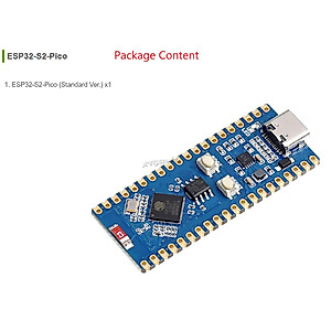 2.4 GHz WiFi Development Board Based On Microcontroller ESP32-S2 240MHz Xtensa Single-core 32-bit LX7 Supporting Raspberry Pi Pico Expansion Board Ecosystem @XYGStudy (ESP32-S2-Pico)