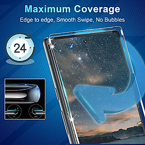 Pixel 6 Screen Protector [2+2 Pack] Camera Lens Protector, Fingerprint Unlock Support, HD Tempered Glass, for Google Pixel 6 5G Glass Screen Protector