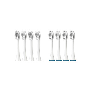 Pursonic Standard Replacement Brush Heads for Dazzlepro Elements Toothbrush & AquaSonic Black, AquaSonic Vibe, AquaSonic Duo pro, AquaSonic Black Series pro (8 Pack)
