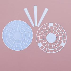 KaiLife Makeup & Artist Paint Brush Holder 49 Hole Plastic Desk Stand Holding Rack for Pens, Pencils, Eyeliner, Cosmetic Brushes Crate Storage Organizer White