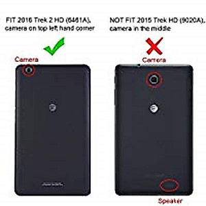 Fintie AT&T Trek 2 HD / U. S. Cellular ZPad 8 Case - Premium PU Leather Stand Cover with Auto Wake / Sleep for 8" ZTE Trek 2 HD K88 / ZPad 8 K81 Android Tablet, Black