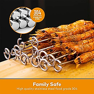 Goldlion Skewer Stand Compatible with Instant Pot 8 Quart Air Fryer and Ninja Foodi 8 Quart Accessories for Kabobs