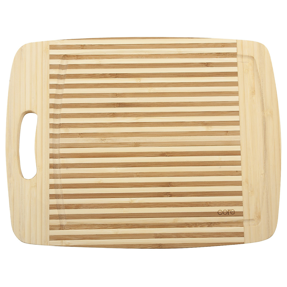 Core Bamboo Tulip Collection Cutting Board, Natural, Medium