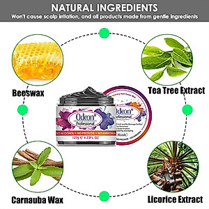 Odeon Temporary Hair Color Wax – Blonde, Washable & Natural Dye with Beeswax & Tea Tree Extract – No Alcohol, No Peroxide, No Ammonia – Safe for Kids & Adults (4.23oz)