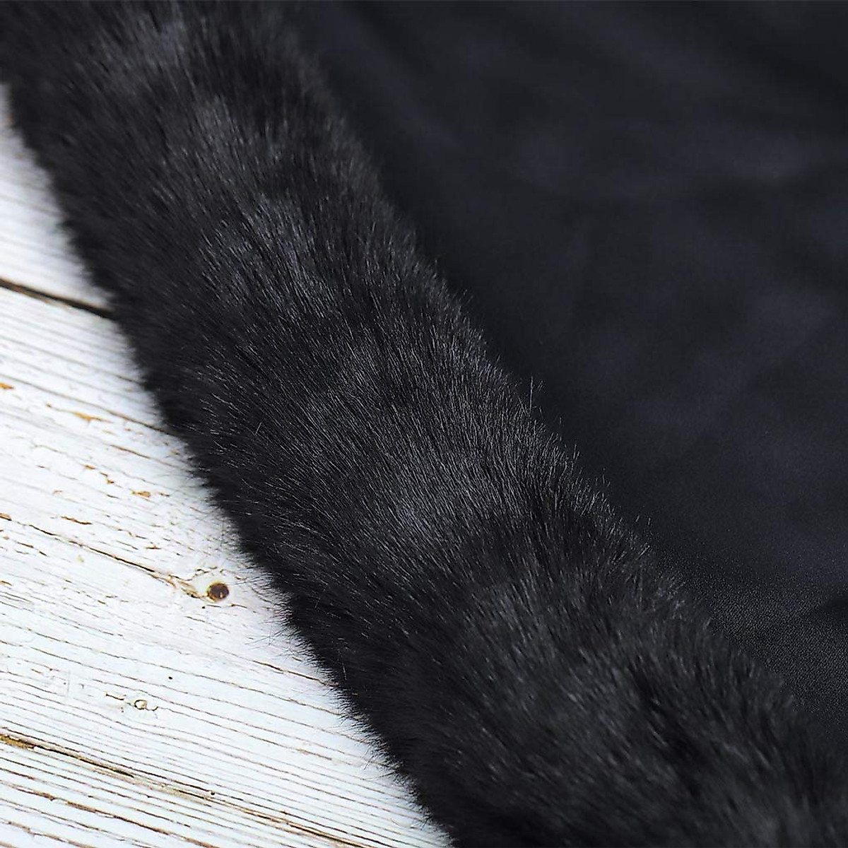 CanB Women's Large 1920 Faux Fur Shawl Bridal Wedding Fur Wraps and Bolero Faux Mink Shrug for Women