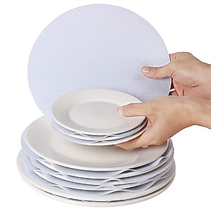 Soft Felt Plate Protectors, Set of 30 and 2 Different Size, Plate Separators Pads China Storage Dividers Protectors Dish Protectors Pads for Protecting and Stacking Your Cookware