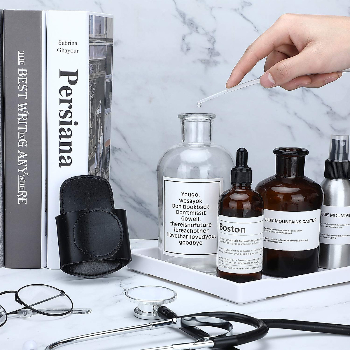 Artificial Leather Stethoscope Holder Handmade Stethoscope Hip Holder with Clip to Protect from Neck Carrying or Loss for Holding Your Stethoscope (1)