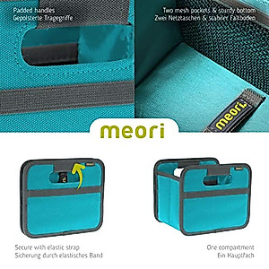 meori Mini Storage Box + Divider Insert Accessory, Collapsible Organizer Bin, Fabric Storage Cube, Reusable Gift Box