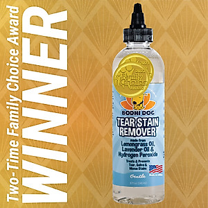 Bodhi Dog Tear Stain Remover | Removes Dog & Cats Tears, Saliva & Mucus Stains | Safe Gentle Solution for Fur and Delicate Coats | Made in USA, 8oz
