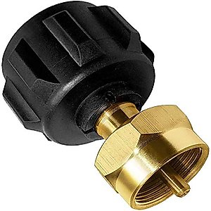 YOUHO Propane Refill Adapter, Fill 1 Pound Bottles from 20lb Tank, QCC1 / Type1 Propane Tank,Solid Brass