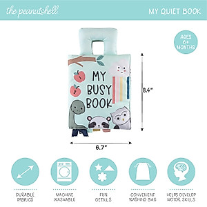 The Peanutshell Soft Cloth Busy Book for Toddlers | Toddler Travel Toys | Interactive Books for Toddlers