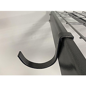 RACK YOUR GARAGE Overhead Rack Hooks for Hanging from Ceiling Rack and Wall Shelving Deck, Heavy Duty Mixed Pack Hooks - Gray (Set of 8)
