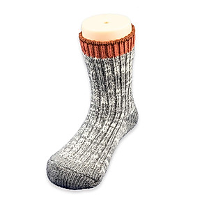 Baby Boys Girls Socks - 3 Pairs Toddler Thick Warm Seamless Chunky Knit Cotton Socks Kid Cotton Crew Socks (S(1-3Y), Girls)