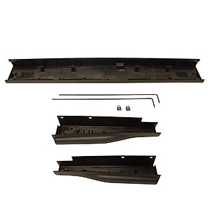 IAMAUTO 91942 Flexible Flex Step Integrated Tailgate Molding Cap SET 3 Pieces For 2008 2009 2010 2011 2012 2013 2014 2015 2016 Ford Super Duty