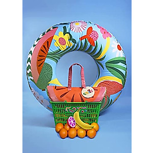 ban.do Super Chill Cooler Bag, Insulated Bag with Shoulder Straps, Soft Sided Cooler, Cute Portable Cooler for Picnics or Beach Days, Watermelon 2.0