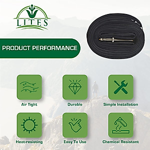 (8 Inner Tubes with 2 Tire Levers) LITES 28 700x20-25C Presta Valve 60mm Road Bike Replacement Inner Tubes for Road Bikes with Tire Size of 700c x 20, 23, and 25