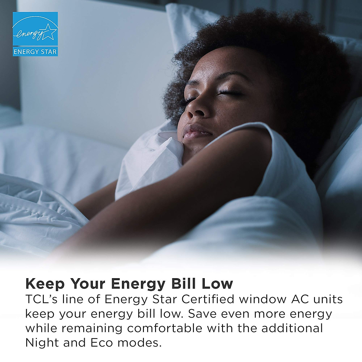 TCL 10W3E1-A Home Series Window Air Conditioner, 10,000 BTU, White