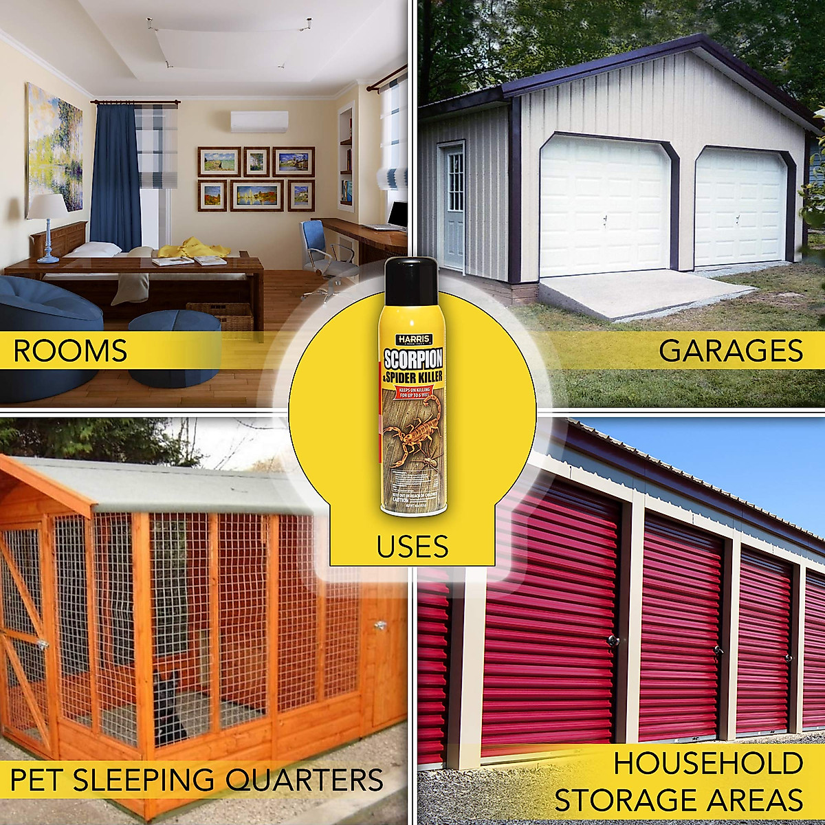 HARRIS Scorpion and Spider Killer, 16oz Aerosol with 6 Week Residual Kill