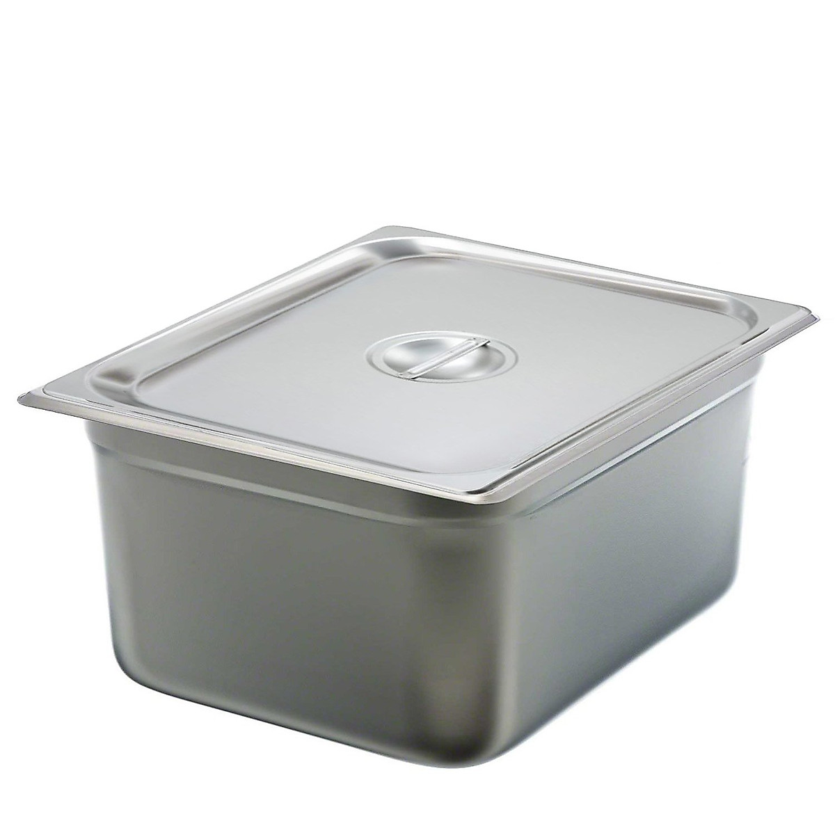 Tiger Chef 6-inch 1/2 Half-Size 22 Gauge Stainless Steel Anti-Jam Steam Table Pan with Lid