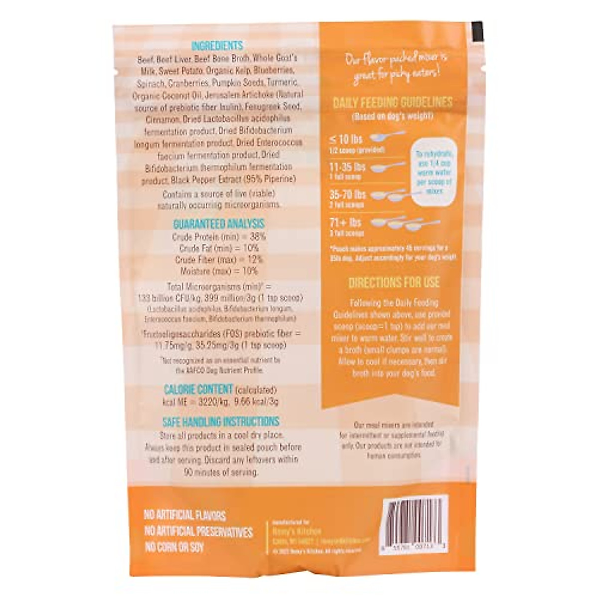 Remy’s Kitchen Beef SuperfoodPLUS Meal Mixers for Dogs - USA Sourced Meal Toppers for Dogs, Supporting Joint, Gut, and Heart Health - Dog Prebiotics and Probiotics Food Mixers - 5 oz