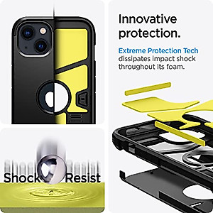 Spigen Tough Armor [Extreme Protection Tech] Designed for iPhone 13 Case (2021) - Black