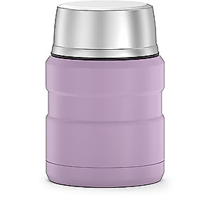 THERMOS Stainless King Vacuum-Insulated Food Jar with Spoon, 16 Ounce, Matte Lavender
