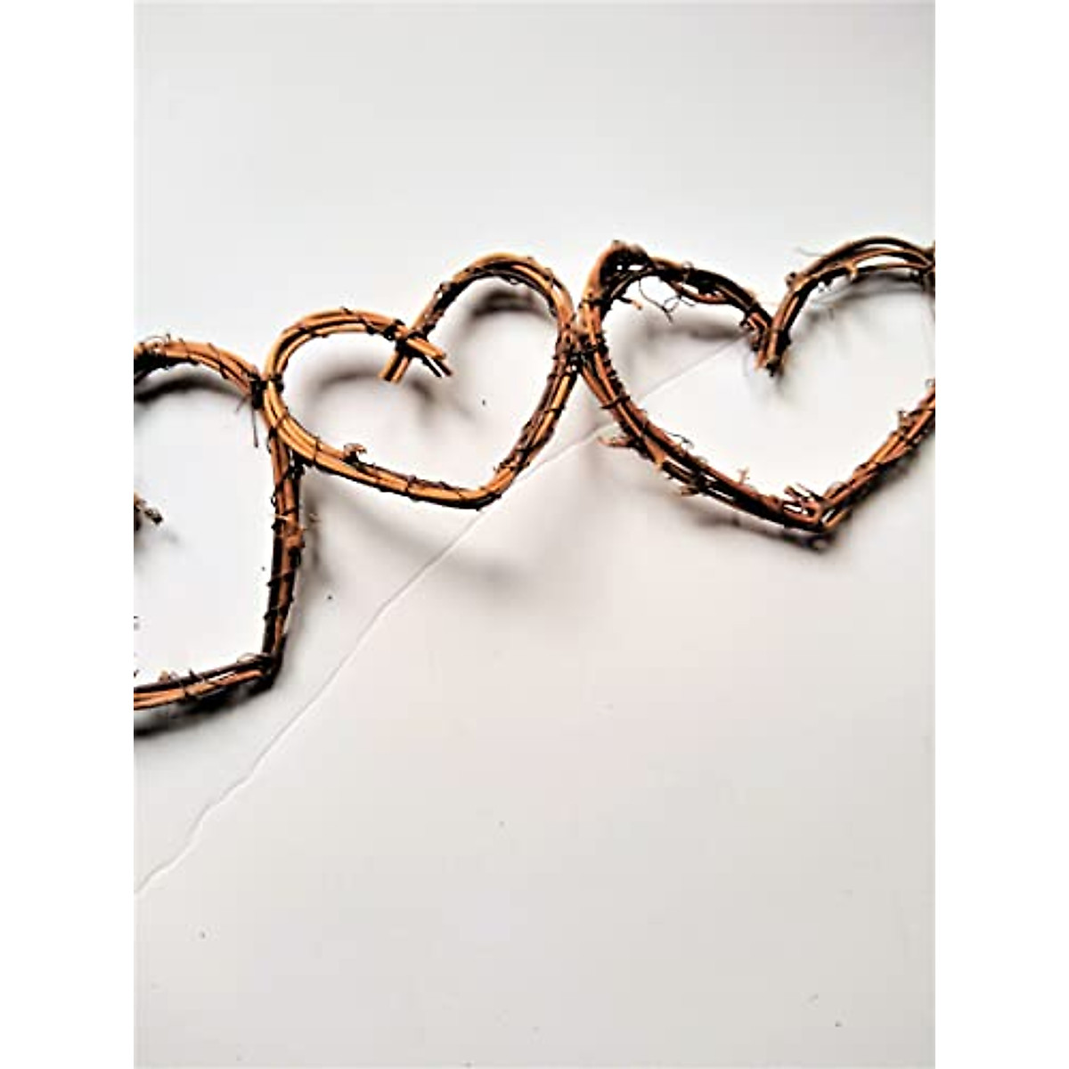 Vine Hearts Rustic Garland for Bridal Shower, Fall Wedding Reception Head Table, Baby Showers - In Choice of Length