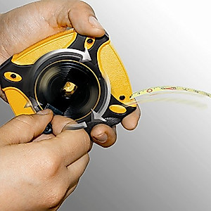 Komelon 9905 Gripper Closed Case Long Steel Tape Measure, Black, 50-Feet