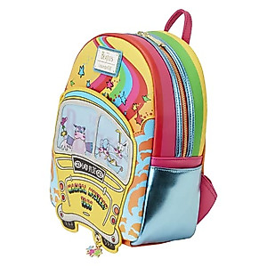 Loungefly The Beatles Magical Mystery Tour Bus Lenticular Double Strap Shoulder Bag