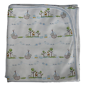 Kissy Kissy Baby Boys Noahs Print Blanket - Blue-One Size