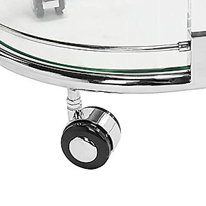 Safavieh Home Collection Lennon Acrylic Trolley Bar Cart, Clear/Silver