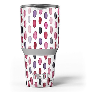 Design Skinz The Red and Purple Water Marks - Skin Decal Vinyl Wrap Kit Compatible with The Yeti Rambler Cooler Tumbler Cups