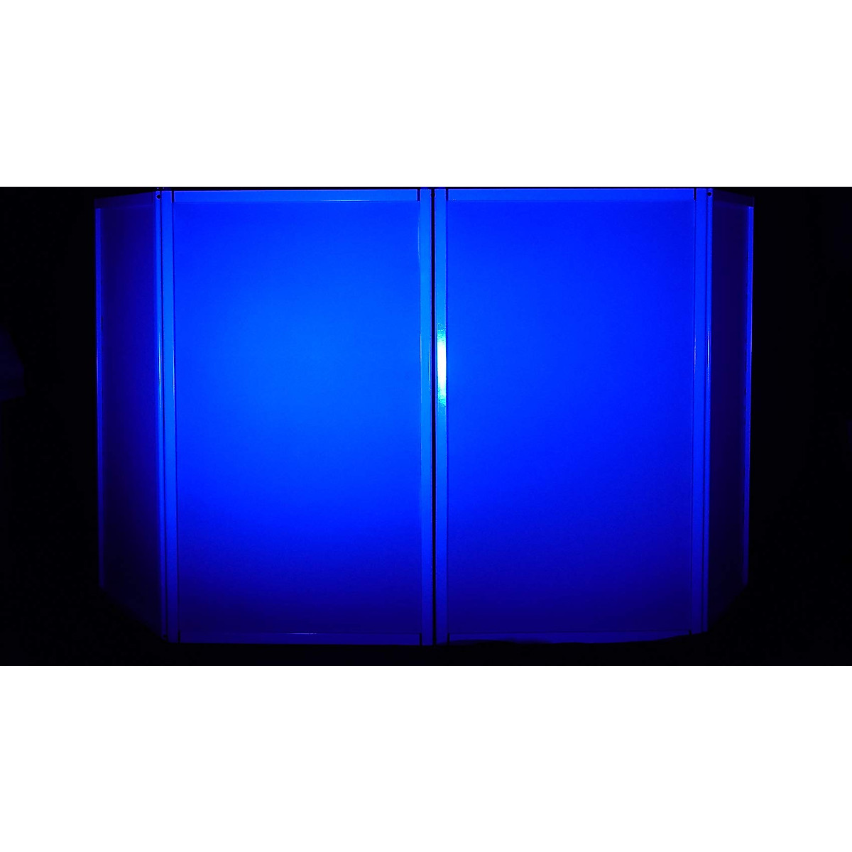 Rockville RFAAW DJ Event Facade Light Weight Metal Frame Booth+Travel Bag+Scrim,White