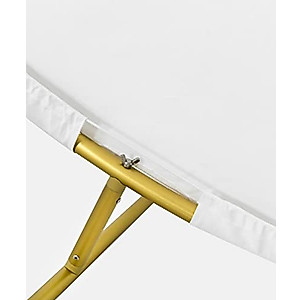 Harfirbe 6.5 ft Round Backdrop Cover White Round Backdrop Baby Shower Background Birthday Party Decoration