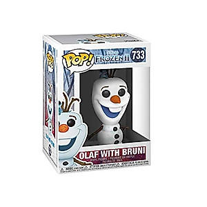 Funko Pop! Disney: Frozen 2 - Olaf with Fire Salamander, Multicolor