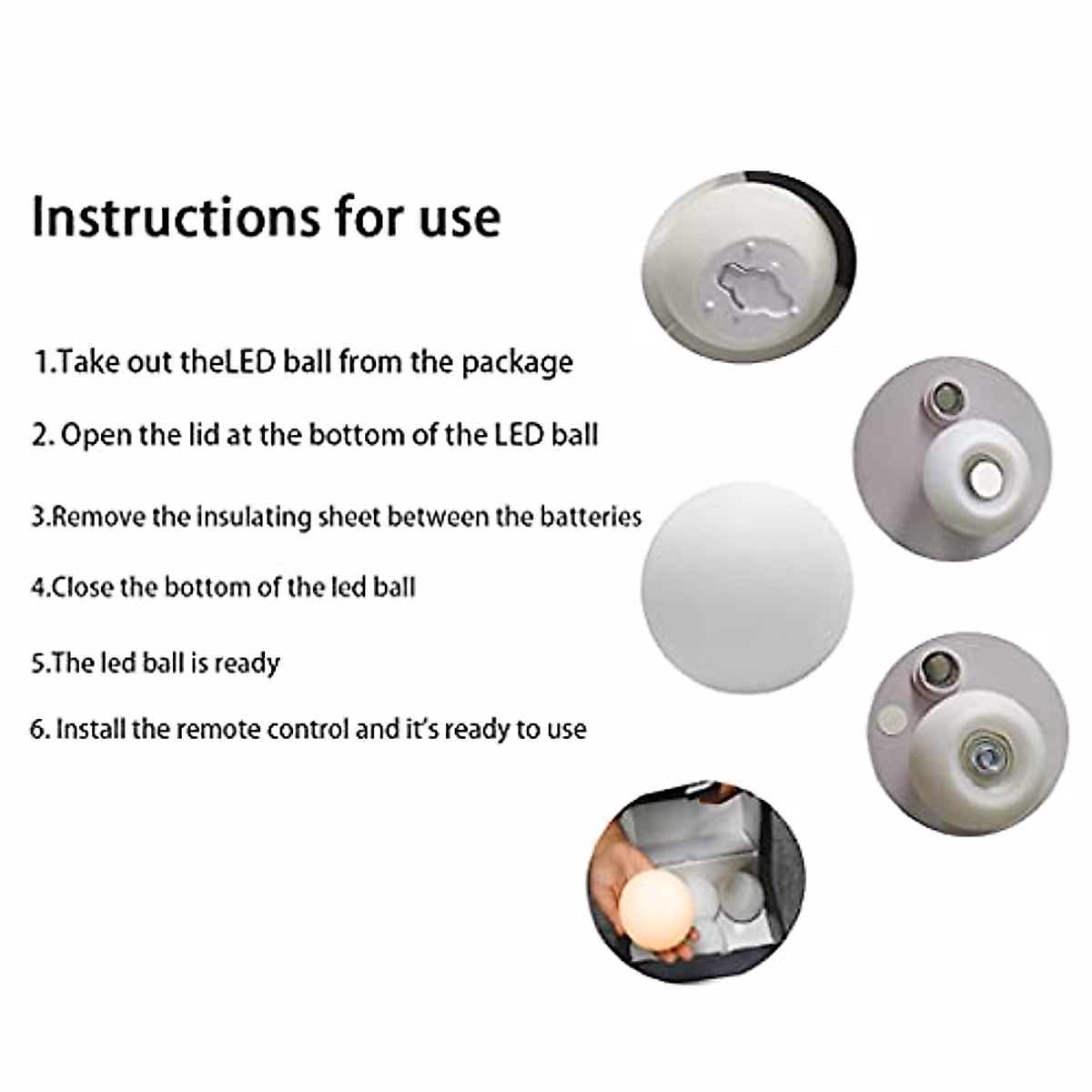 Sterose Floating Pool Lamp Float or Hang in Pool Garden Backyard Pond Party Decoration Inflatable Wateproof RBG Lamp Accessories Waterproof IP67 Lighting Outdoor Garden Lights for Pond Swimming Pool