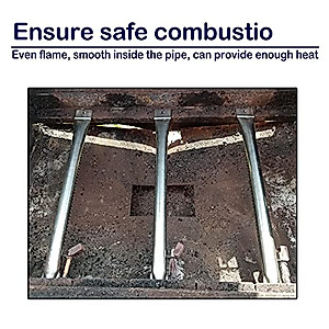 YOUFIRE Burner Tube 15" Stainless Steel Pipe Burners Grill Replacement Parts for Charbroil 640-01303702-3, Kenmore 146.16222010, Grill Master, Nexgrill, Uberhaus Grill Models, 6-Pack Gas Tubes