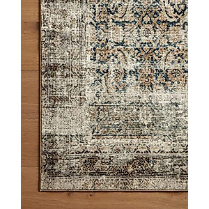 Loloi Amber Lewis x Morgan Collection MOG-02 Navy/Sand, Traditional 2' x 3'-6" Rectangle Accent Rug feat. CloudPile™