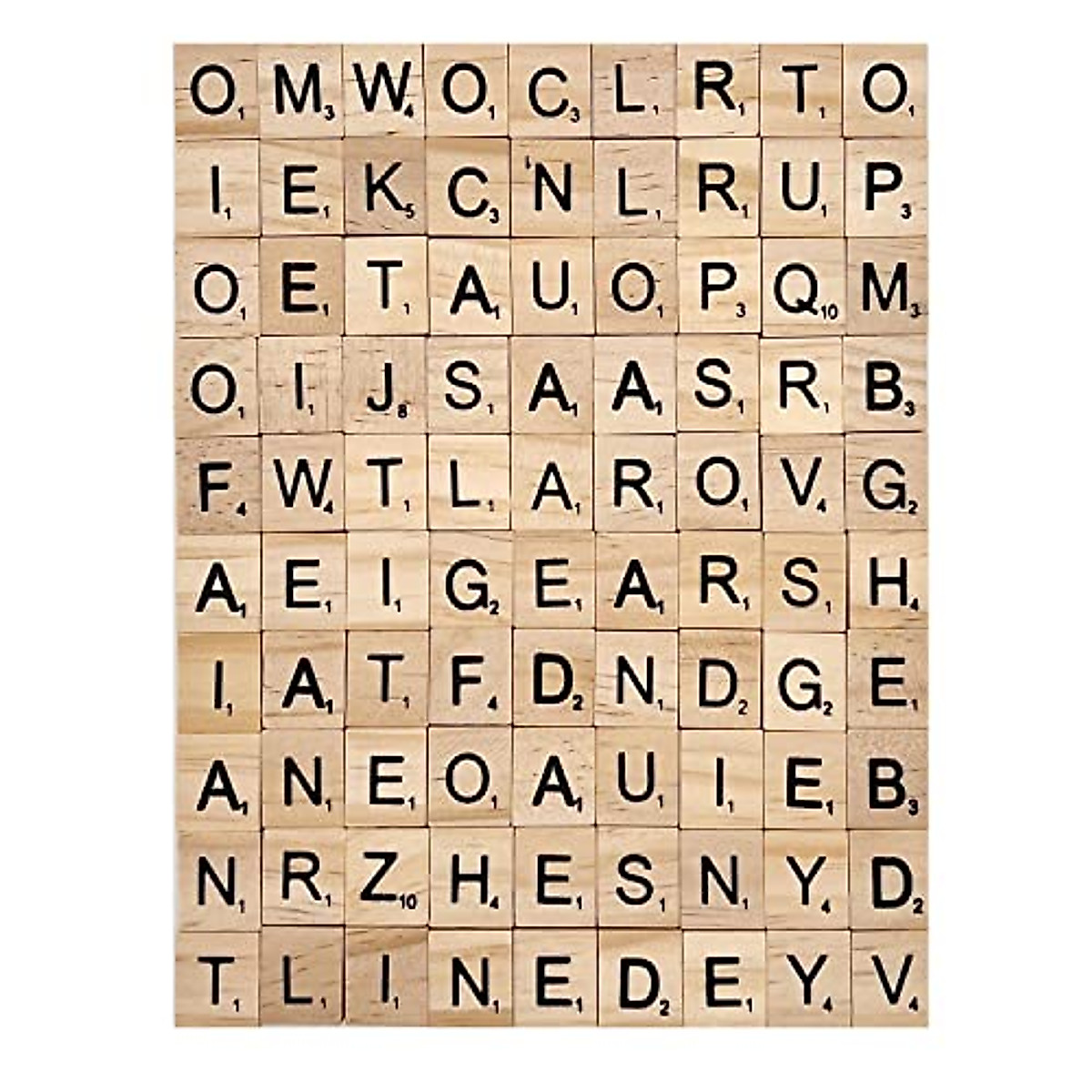 XYSMZM 400 Pcs Scrabble Letters, Wood Scrabble Tiles for Crafts