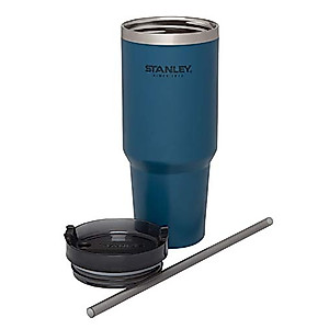 Stanley Adventure Reusable Vacuum Quencher Tumbler with Straw, Leak Resistant Lid, Insulated Cup, Maintains Heat for 4 Hours, Cold for 5 Hours, and Ice for 30 Hours - 20oz