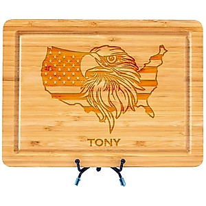 Personalized American Flag Cutting Board, Patriotic Board, 4th of July Board, Gift for Soldiers, Memorial Day Gift, Independence Day Gift