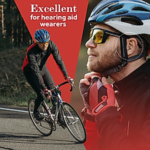 Wind-Blox Pro Noise Block Helmet Attachment Strap, Noise Reduction Bicycle Helmet Accessory, Wind Blocker Biking and Cycling Gear, Helmet Add-On with Adjustable Straps