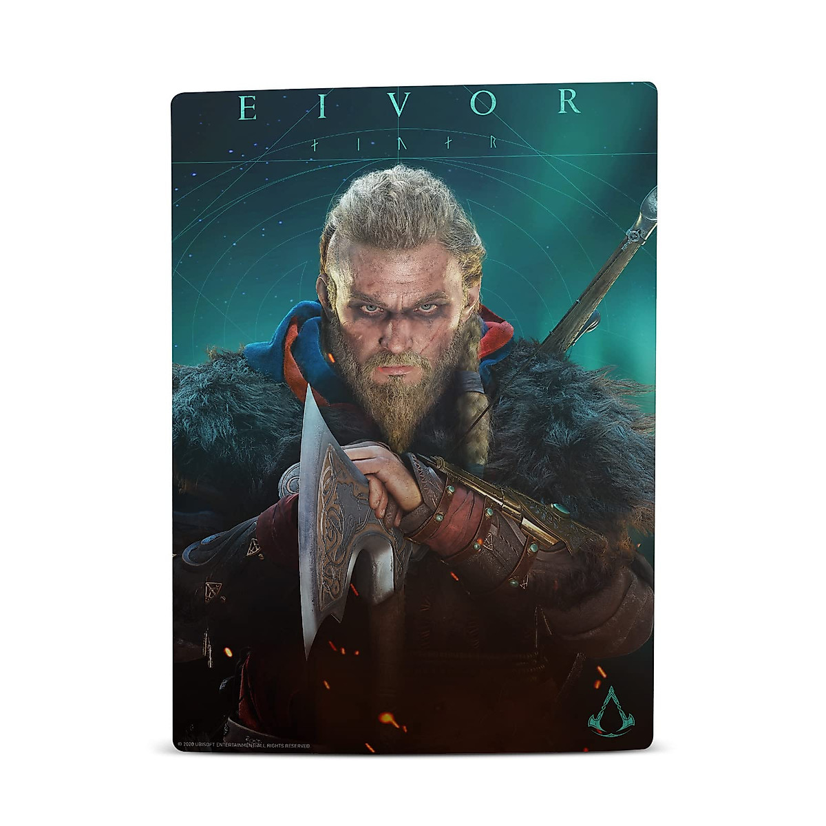 Head Case Designs Officially Licensed Assassin's Creed Male Eivor Valhalla Key Art Matte Vinyl Faceplate Sticker Gaming Skin Decal Cover Compatible With Sony PlayStation 5 PS5 Digital Edition Console