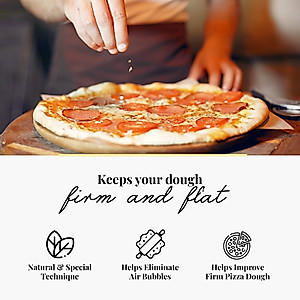 Tuuli Kitchen – French Wooden Rolling Pin, Baking Roller for Rolling Out Pizza, Pasta, Puff and Other Doughs, 40 x 4 cm