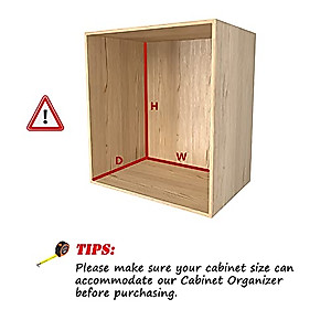 HOSUN Pull Out Under Sink Cabinet Organizer, 2 Tier Slide Wire Shelf Basket- 10.43W x 17.32D x 14.56H - Request at Least 12 inch Cabinet Opening, Perfect For Kitchen/vanity Under Sink Storage