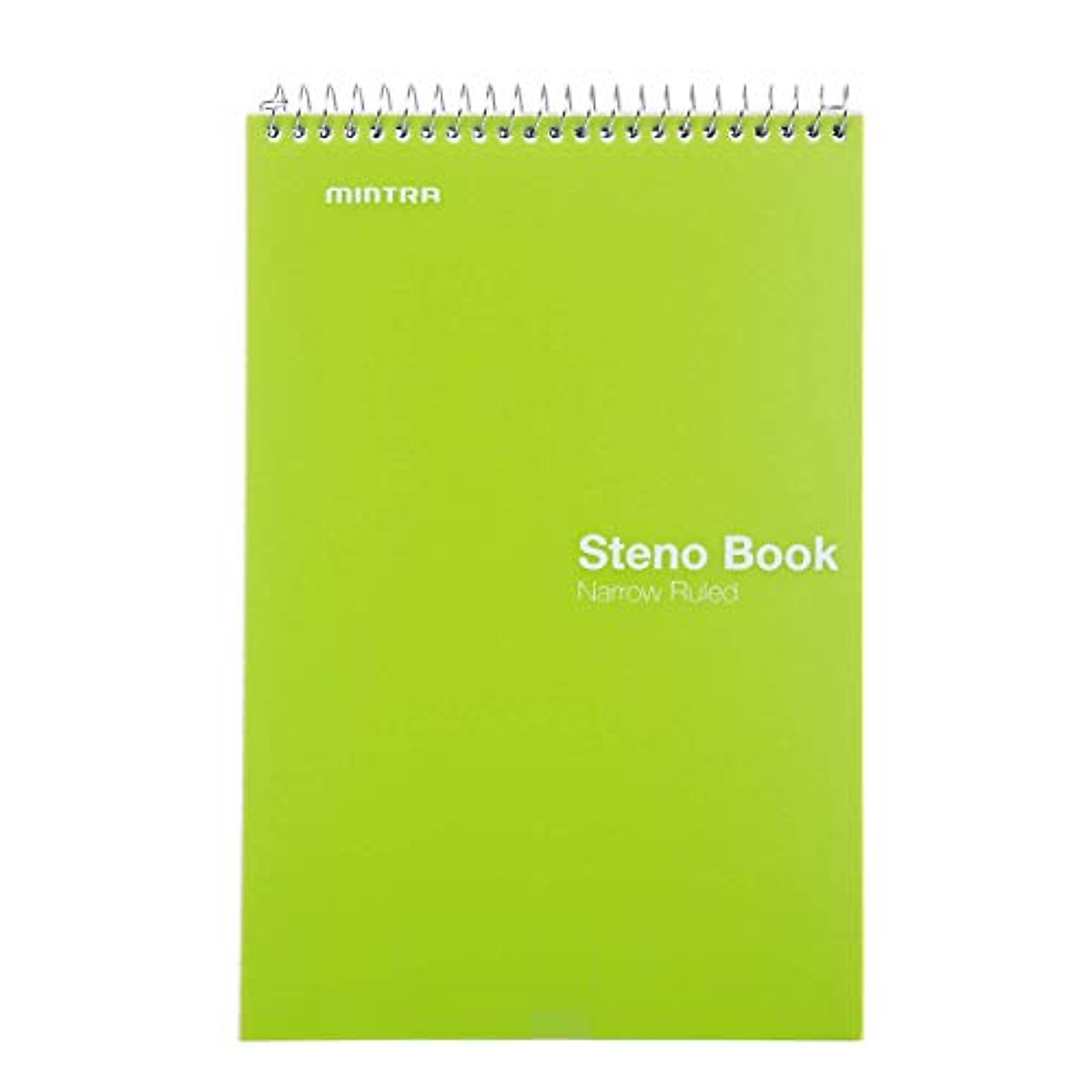Mintra Office Steno Book - (Primary Colors, 8 Pads/Pack, Narrow Ruled) - 6inx9in, 100 Sheets per pad, POLY Cover, notebook for writing notes in school, university, college, work, office