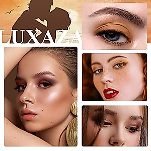 LUXAZA 6 PCS Brown and Neutral Metallic Eyeshadow Stick Sets,All Matte No Shimmer Creamy Pencil Crayon,Eye Brightener Stick,Waterproof Long Lasting Highlighter Makeup Set 1
